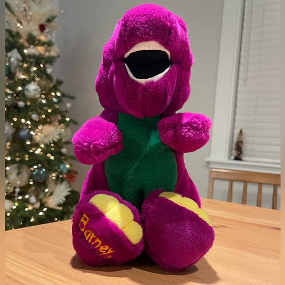 Other | Vintage Authentic Barney Stuffed Animal | Poshmark